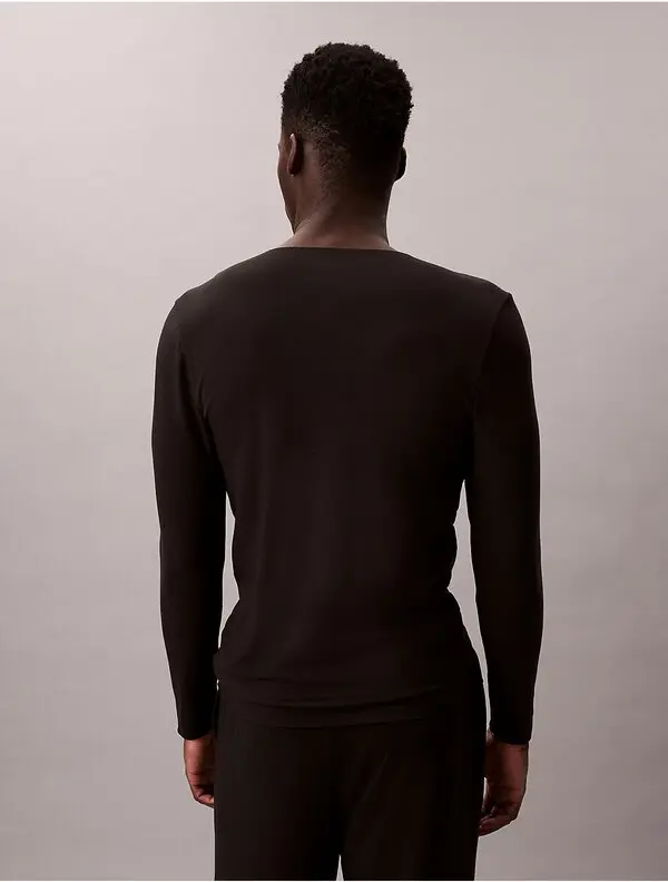 Calvin Klein Turbowarm Crewneck Long Sleeve Tee - Black