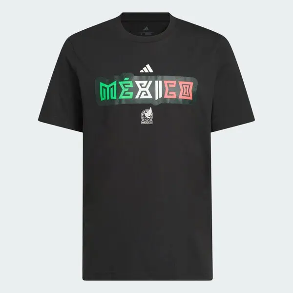 Adidas World Cup 26 Mexico Home Graphic Tee - Black