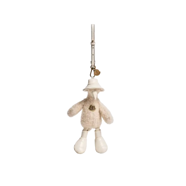 Moncler Monduck Teddy Key Holder - White