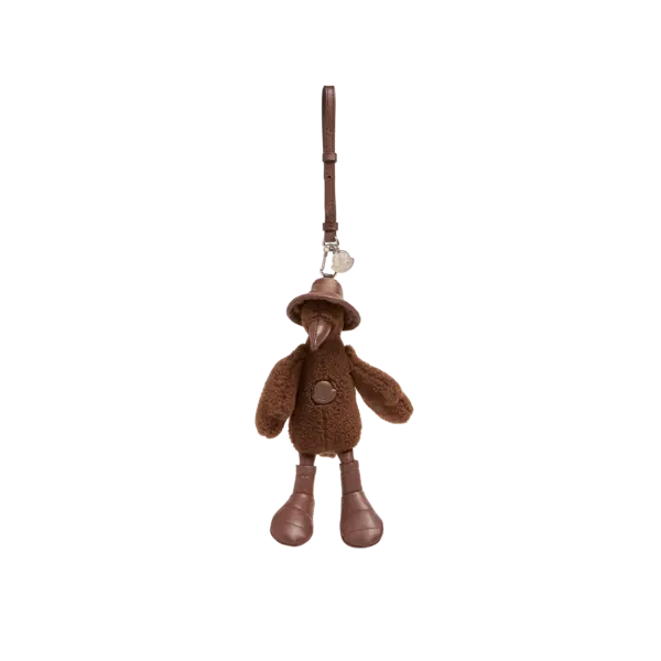 Moncler Monduck Teddy Key Holder - Brown