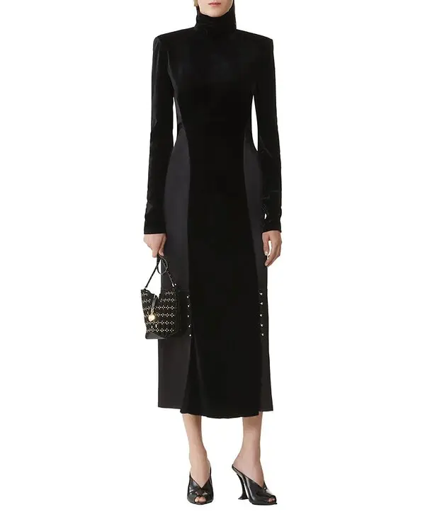 LANVIN Velvet Midi Dress