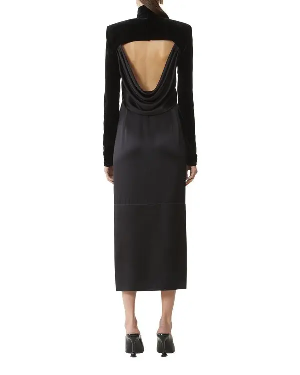LANVIN Velvet Midi Dress