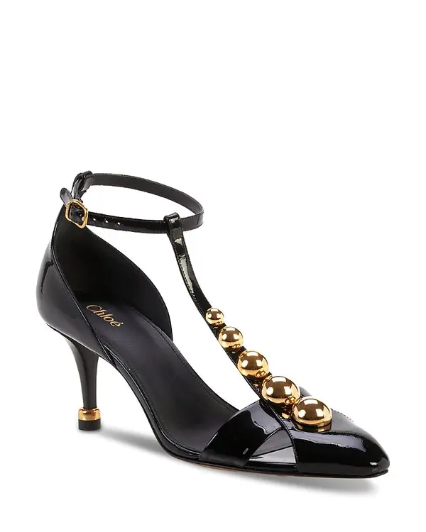 Chloé Cleia Embellished Sandals - Black