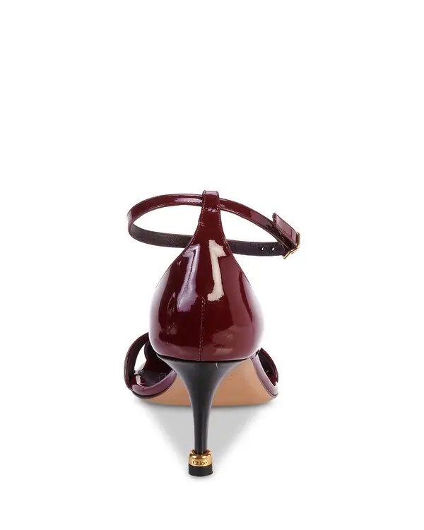 Chloé Cleia Embellished Sandals - Grenat
