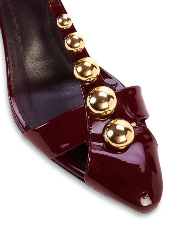 Chloé Cleia Embellished Sandals - Grenat