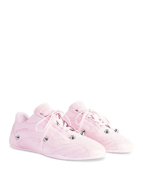 Balenciaga Quilted Leather Sneakers - Pink