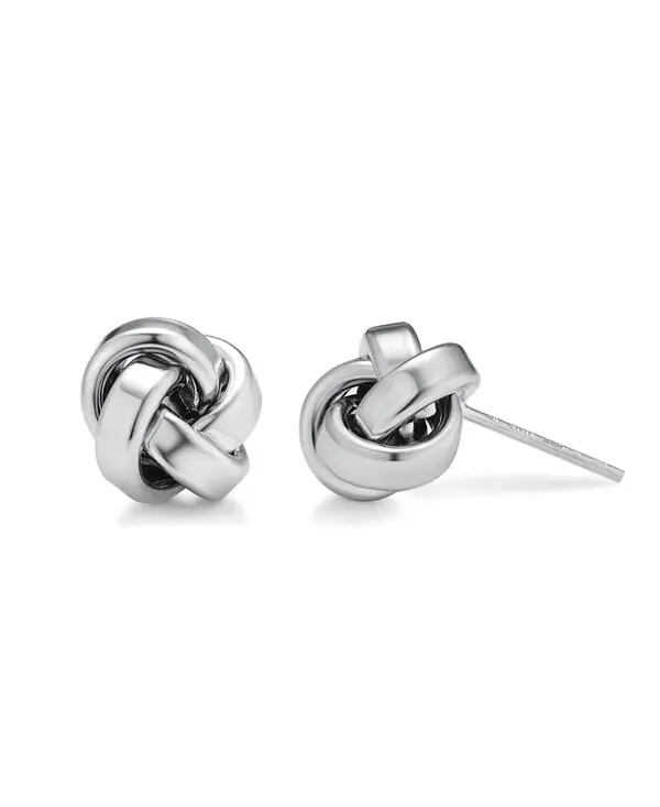 ORADINA Sterling Eternal Knot Stud Earrings
