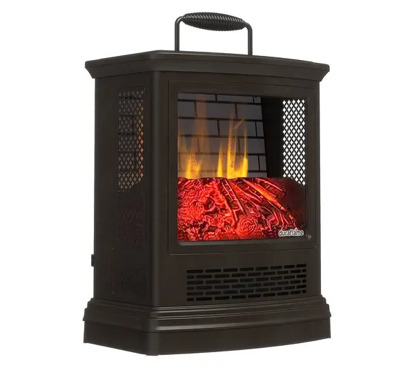 DURAFLAME Portable Stove Heater W/ 3d Flame Effect - One-color