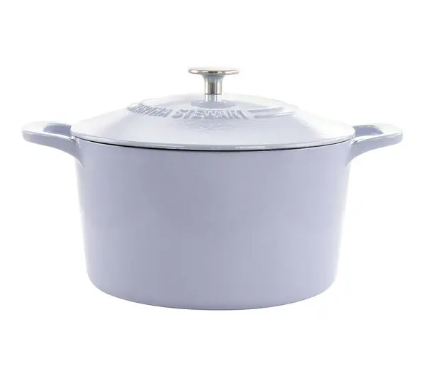 MARTHA STEWART 7qt Enameled Cast Iron Dutch Lavender - One-color