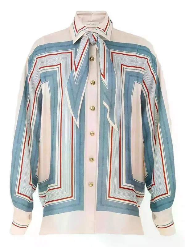 Zimmermann Relaxed Scarf Shirt
