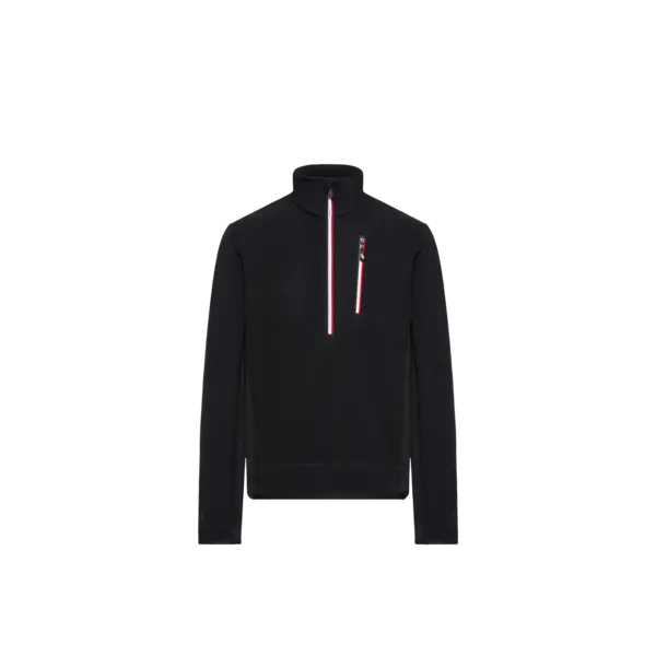 Moncler Fleece Half-zip Sweatshirt - Black