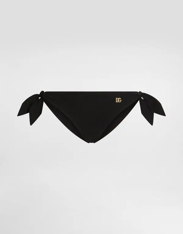 Dolce & Gabbana Slip With Bow Detailing - Black