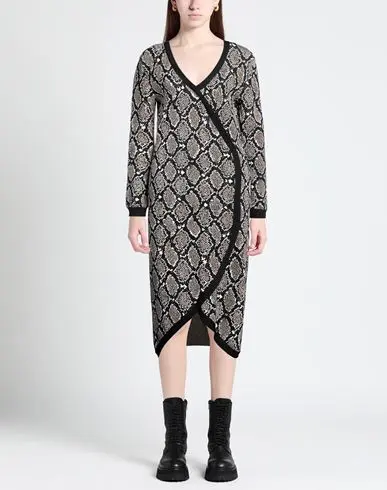 Moschino Knitted Wrap Midi Dress