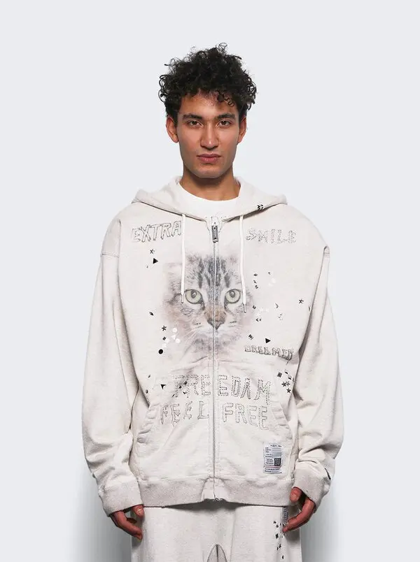 Mihara Yasuhiro Embellished Distressed Parka