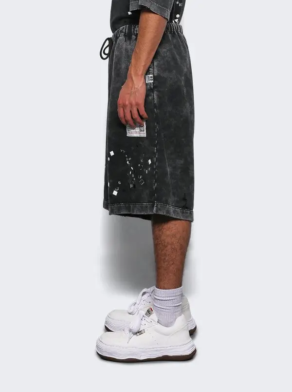 Mihara Yasuhiro Embellished Bleached Shorts