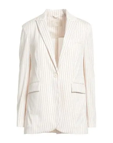 CIRCOLO 1901 Single-breasted Striped Blazer - Beige