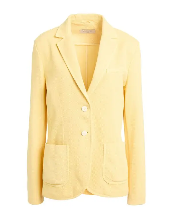 CIRCOLO 1901 Single-breasted Piqué Blazer - Yellow