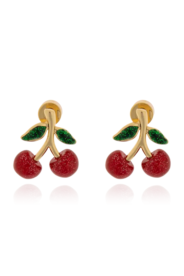 COACH Cherry Motif Earrings - Red