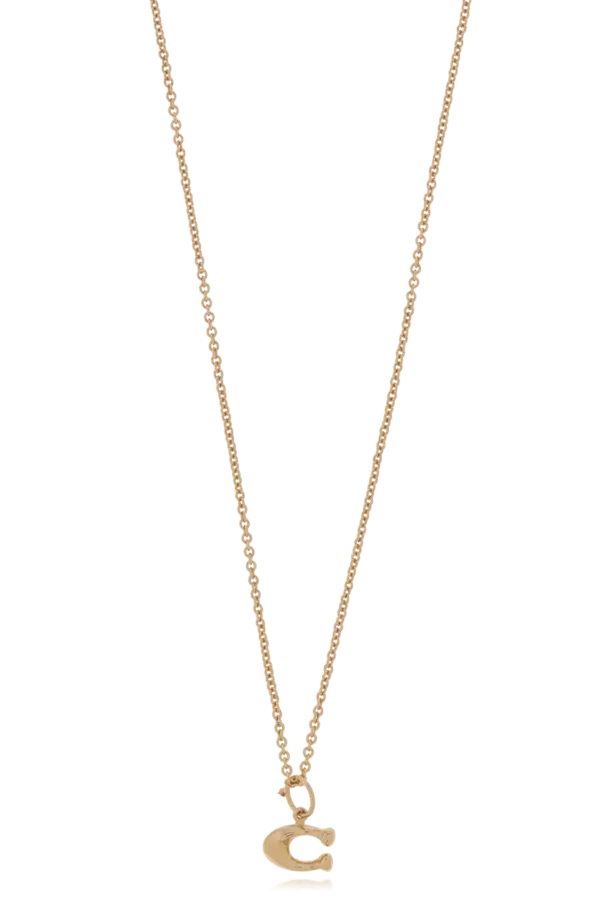 COACH Brass Necklace - Gold