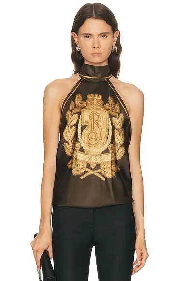 Burberry Scarf Halter Top