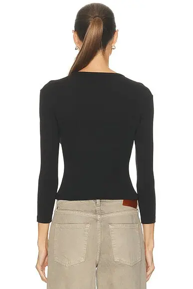 GRLFRND 3/4 Sleeve Tee - Black