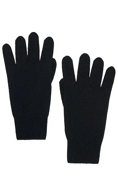 THE ROW Leomarie Cashmere Gloves - Black