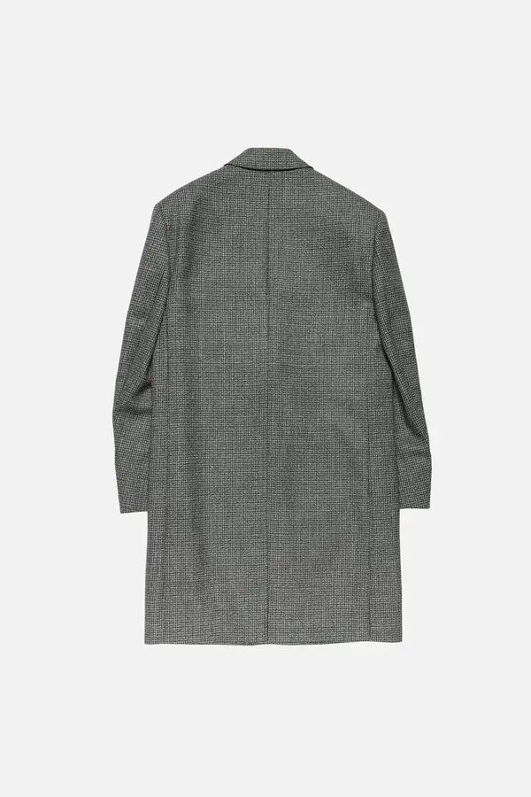 Acne Studios Single-breasted Wool Overcoat - Black,white