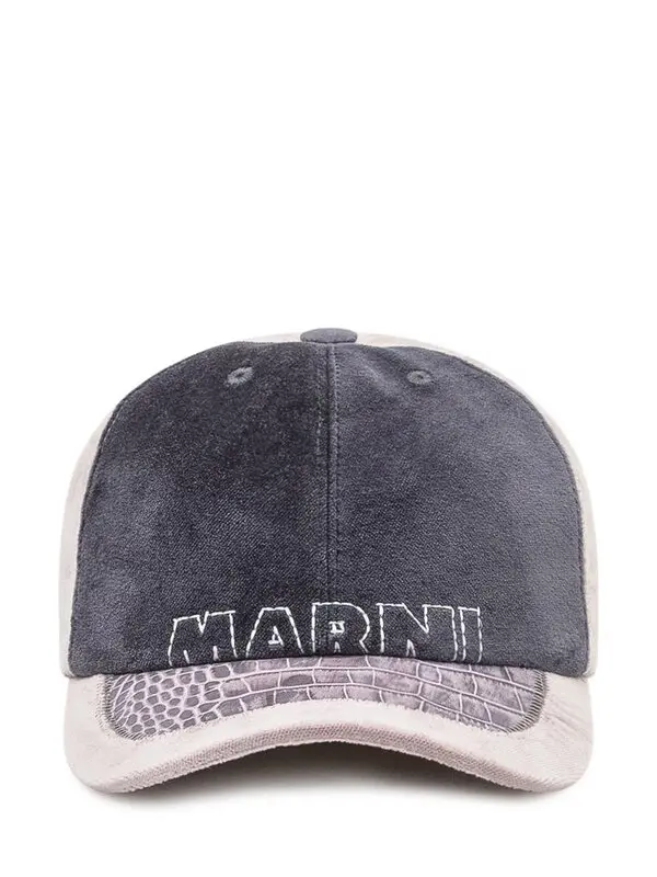 Marni Embroidered Baseball Cap - Brown