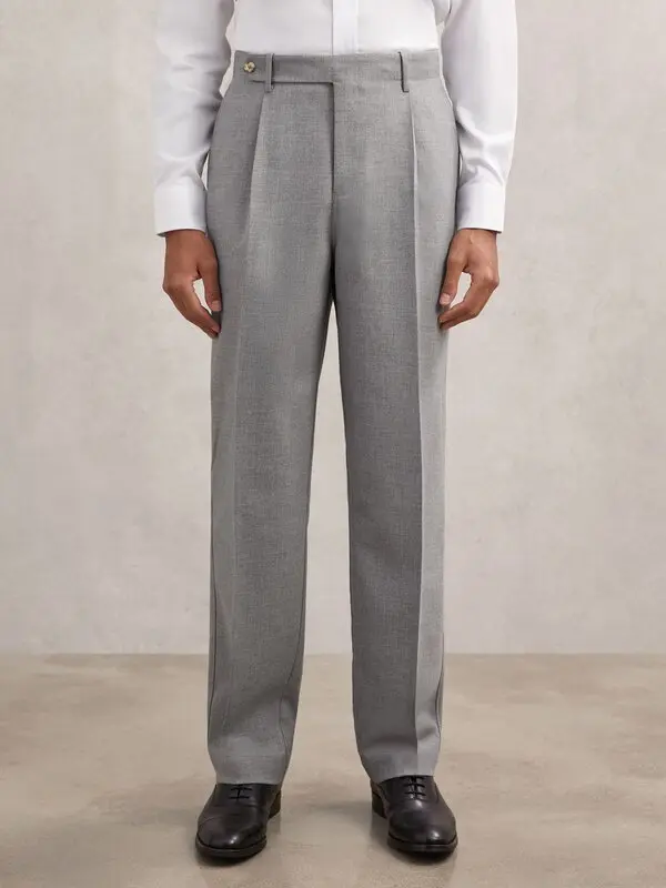 REISS Archie Tailored-fit Pleated Suit Trousers