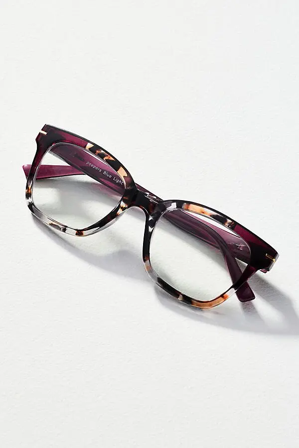 PEEPERS Square Buzzworthy Readers - Brown Pattern