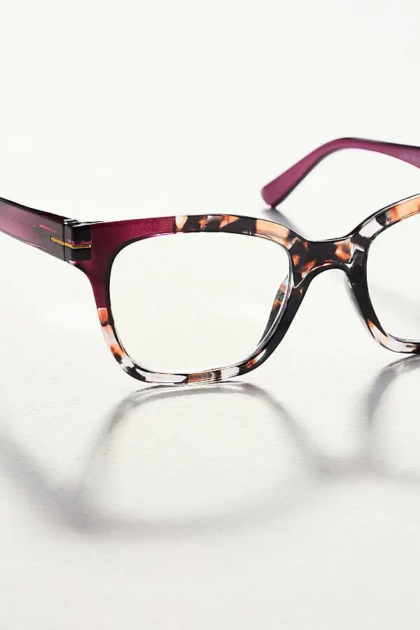 PEEPERS Square Buzzworthy Readers - Brown Pattern
