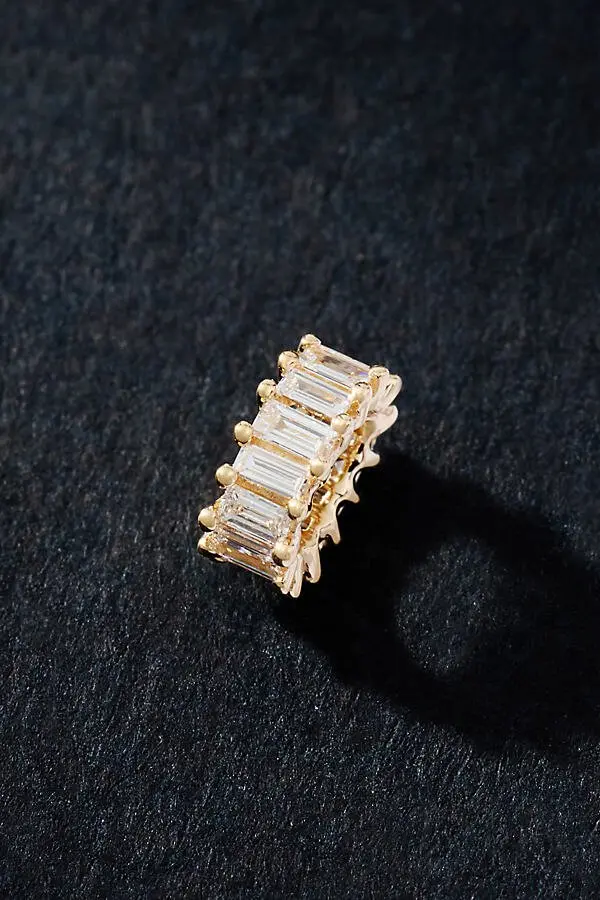 Adina Reyter Diamond Baguette Bead Charm - Gold