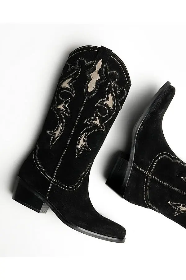 Penelope Chilvers Jolene Paloma Western Boots - Black