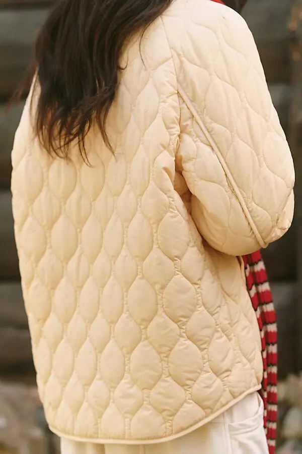 Varley Luca Quilted Jacket - Light Yellow