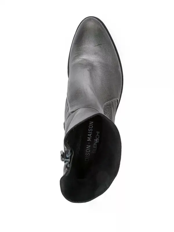 MADISON MAISON Metallic-effect Ankle Boots