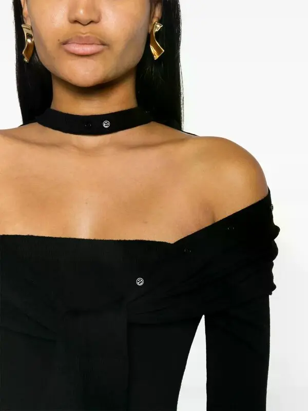 Jacquemus La Robe Doble Midi Dress - Black