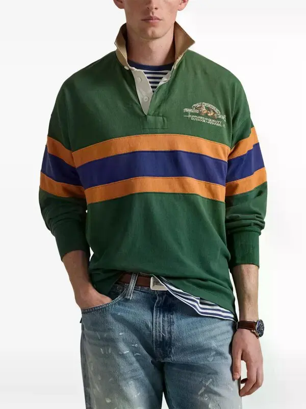 Polo Ralph Lauren Rugby-stripe Polo Shirt - Green