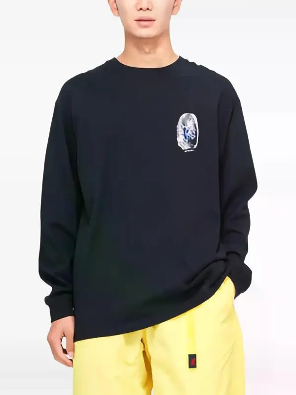 Gramicci Long-sleeve Graphic T-shirt - Black
