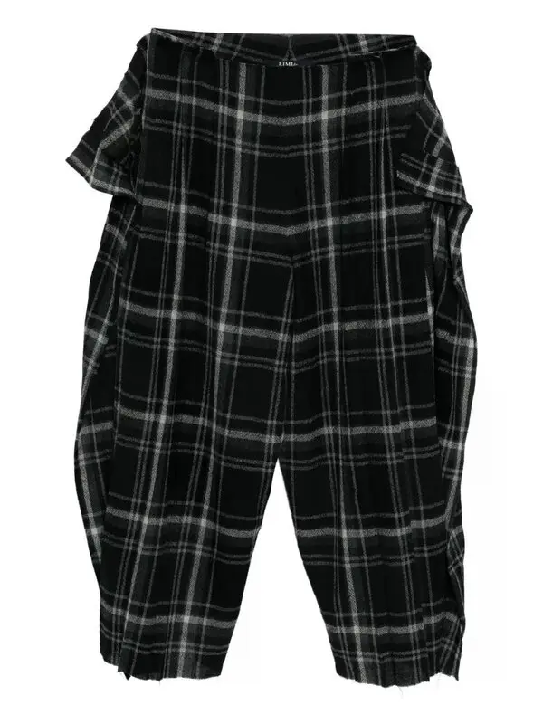 LIMI FEU Checked Flared Trousers