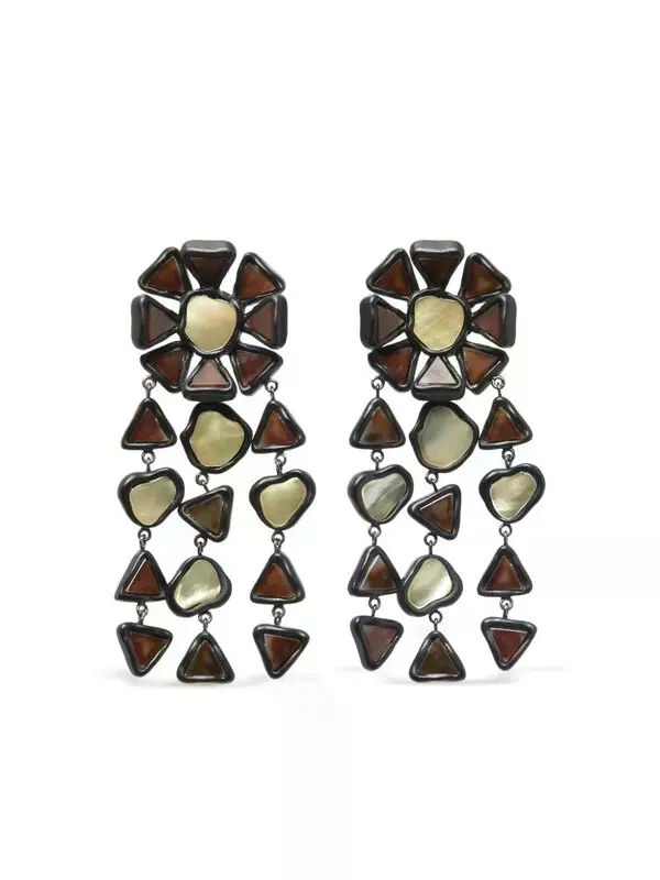 Tory Burch Curiosity Chandelier Earrings - Black