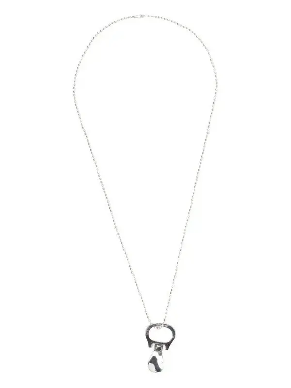 Mihara Yasuhiro X Mic Pull Tab Necklace - Silver