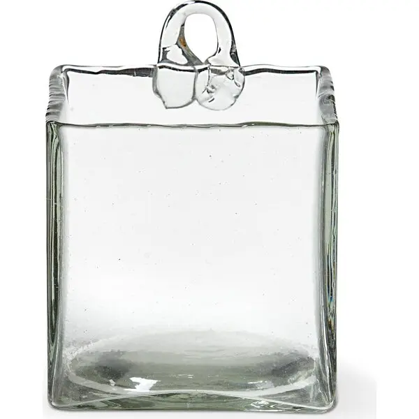 TAG Clarity Square Glass Votive Candleholder For Decor - Clear