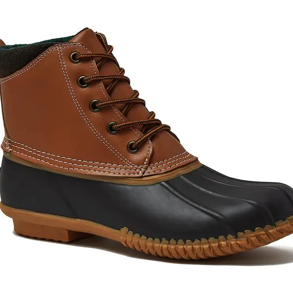 LANDS' END Insulated Duck Boots - Hazelnut Leather