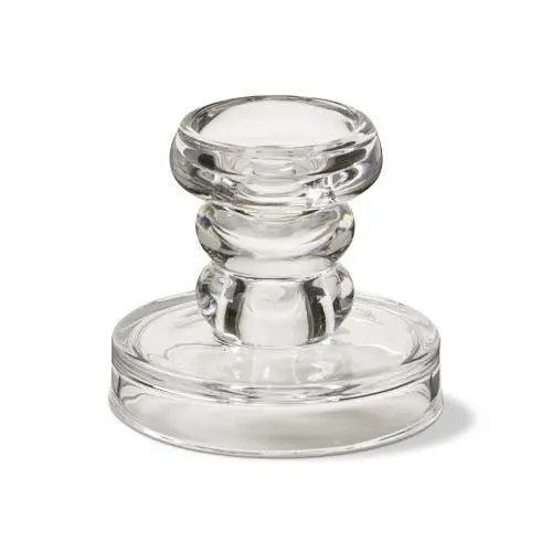 TAG Olsen Tealight Pillar Holder Glass Candle Holder - Clear