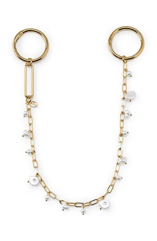 LANDS' END Bag Chain - Gold/pearl