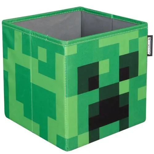 MINECRAFT Fabric Storage Boxes 2 Piece Creeper & Crafting Table