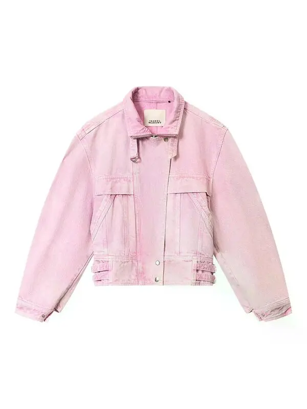 MARANT ETOILE Joseline Denim Jacket - Pink