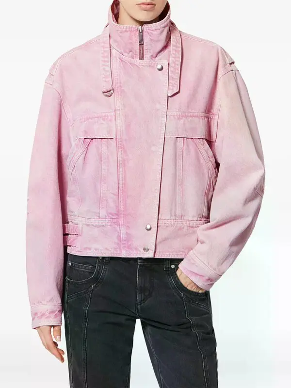MARANT ETOILE Joseline Denim Jacket - Pink