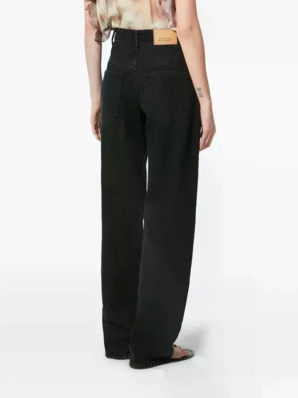 Isabel Marant Drolane Seam Flared Jeans