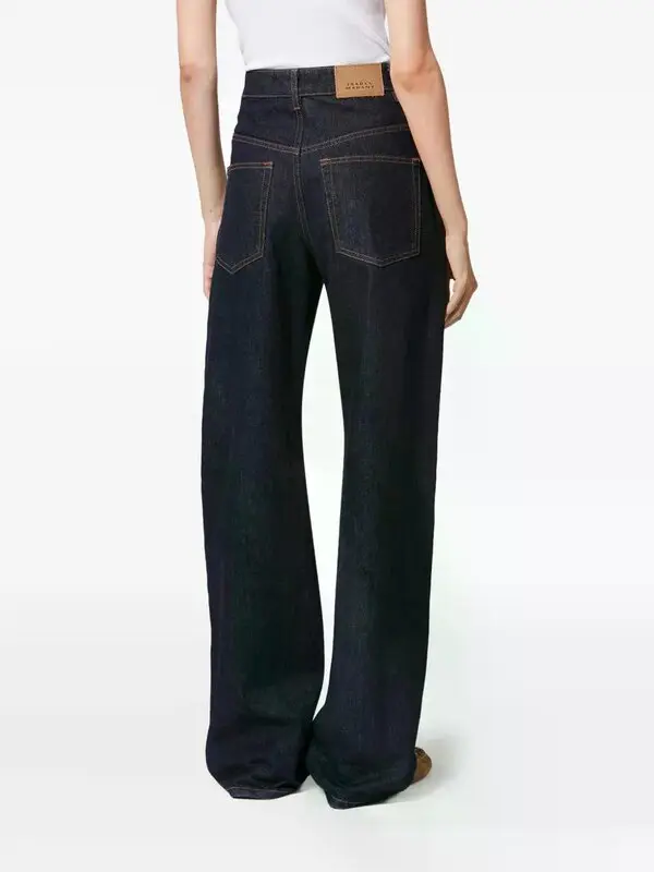 Isabel Marant Drolane Seam Flared Jeans